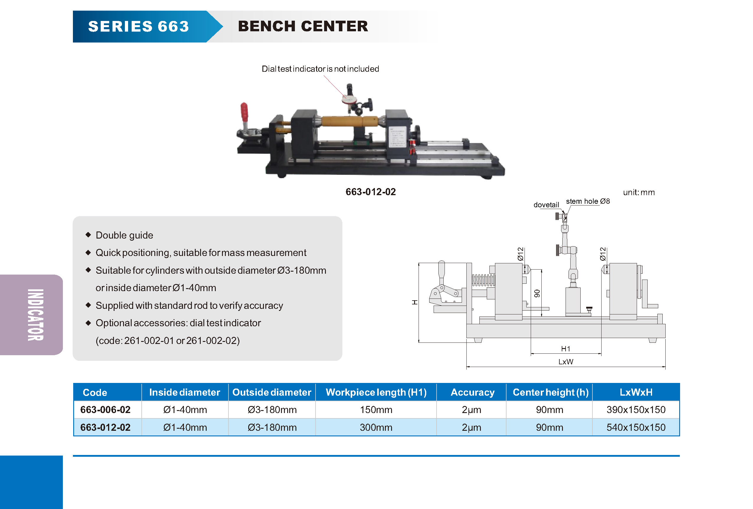 BENCH CENTER - ACCUD